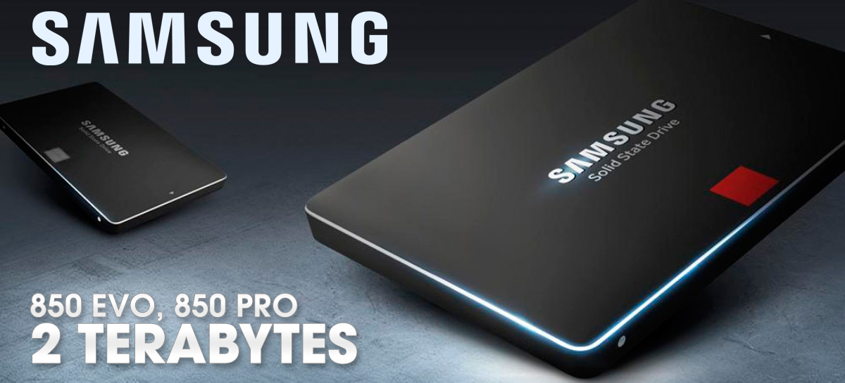 Samsung lanza SSD's de 2TB 850 EVO y 850 PRO